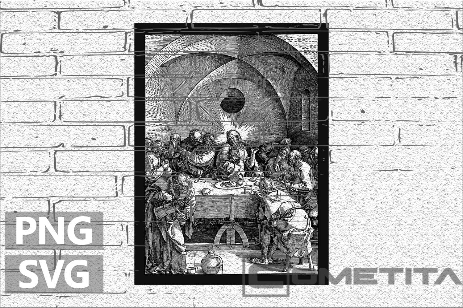 La Última Cena – Gráfico Vector Religioso - Cometita — ¡Único & Épico!