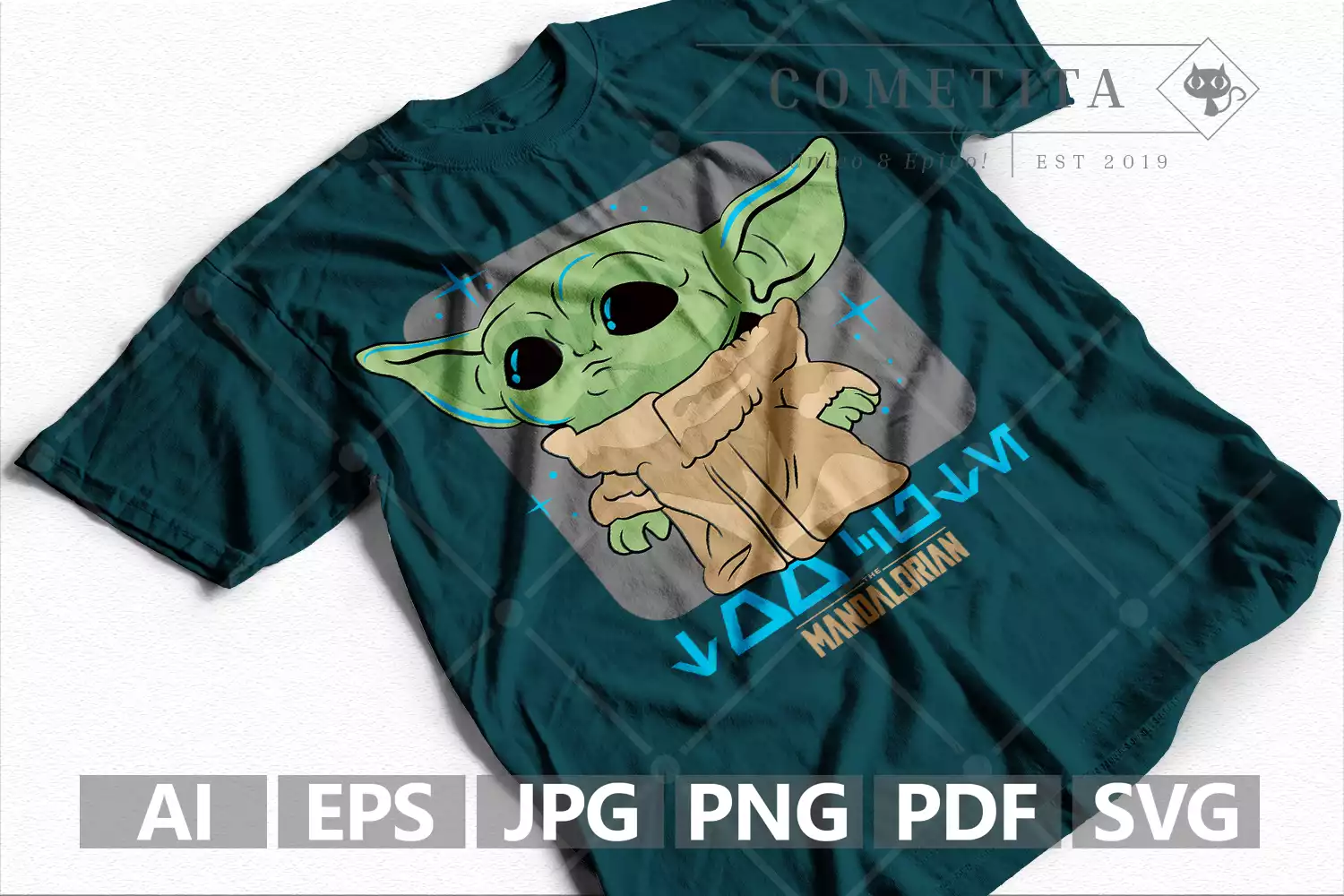 Plantilla Vector de Grogu Funko - Cometita