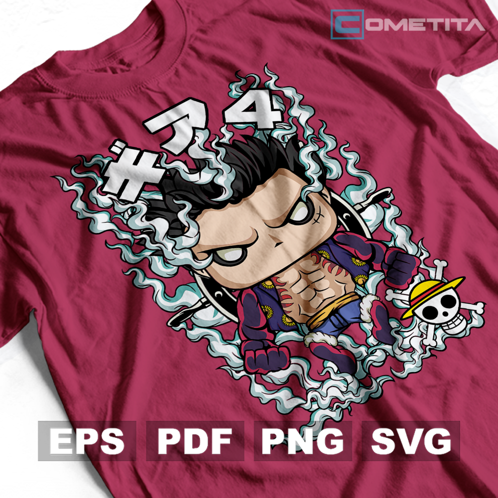 Plantilla Vector Funko de Monkey D Luffy Para Sublimar