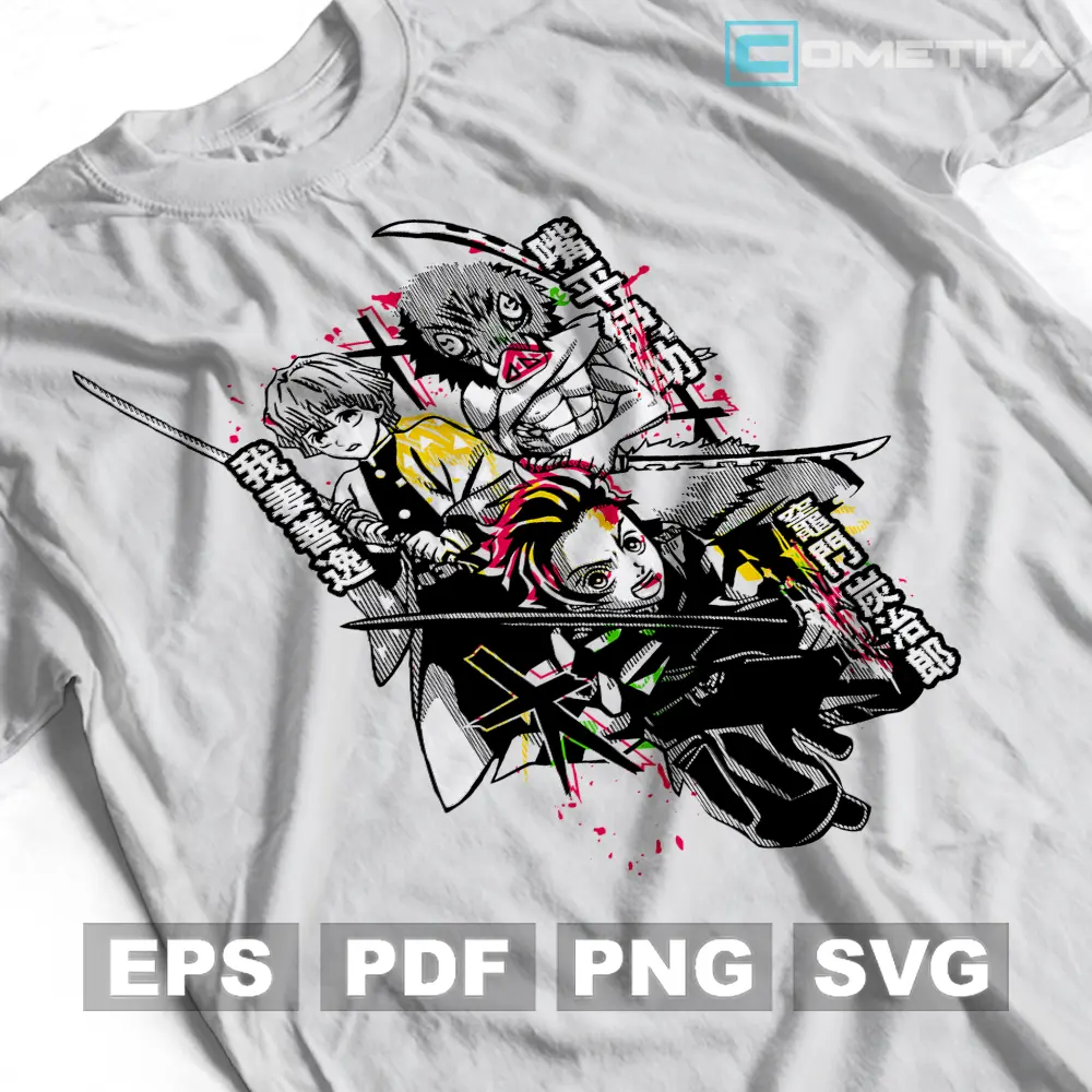 Vector Kimetsu no Yaiba Demon Slayer (EPS, PDF, PNG & SVG)